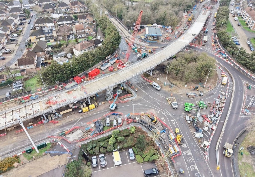 Latest Photos of the Works at Gallows Corner. – The Havering Daily