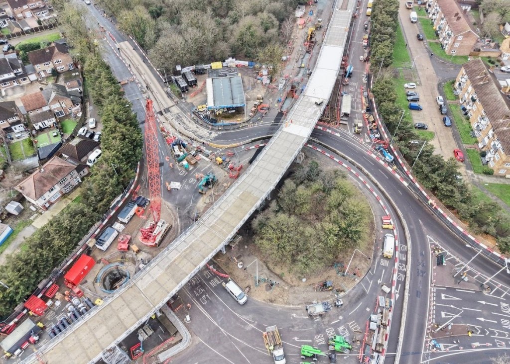 Latest Photos of the Works at Gallows Corner. – The Havering Daily