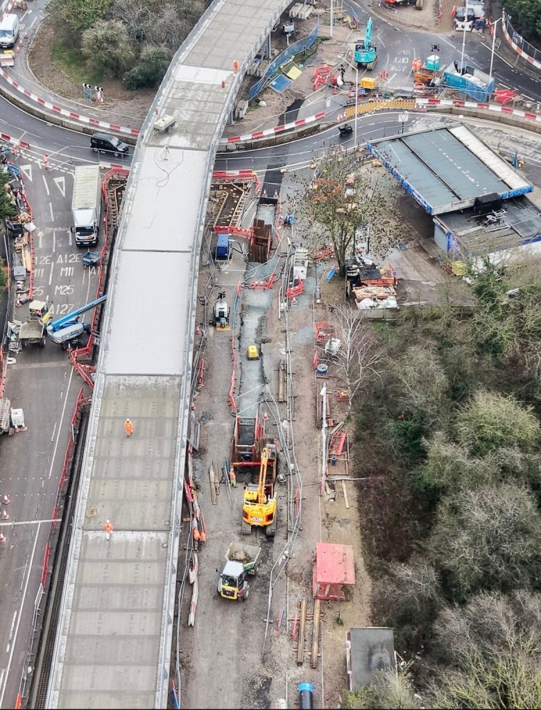 Latest Photos of the Works at Gallows Corner. – The Havering Daily