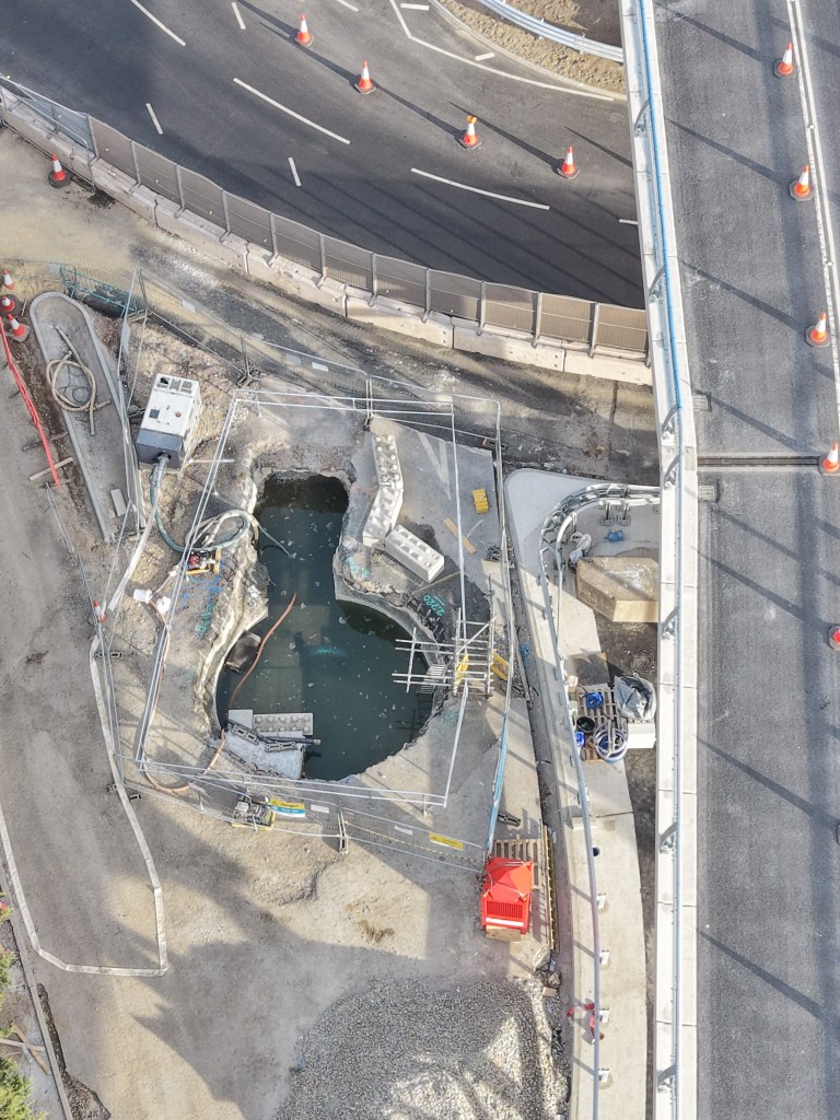 Latest Photos Of The Ongoing Works At Gallows Corner. – The Havering Daily